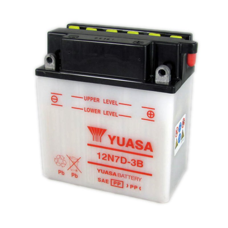Yuasa Motorcycle Battery 12N7D-3B 12V 7Ah From County Battery - County ...