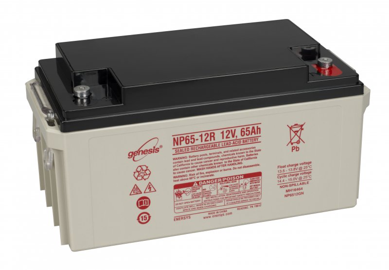 EnerSys Genesis NP65-12 VRLA 12 Volt 65Ah Battery - County Battery